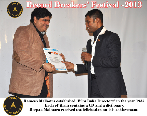 FIRST FILM DIRECTORY - India Book of Records